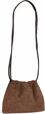 Brunello Cucinelli Calf Leather Pouch Shoulder Bag - Brown