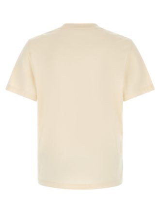 Moncler Logo-Embroidered Cotton T-Shirt - White