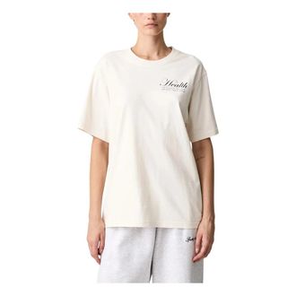 Sporty & Rich NY Health T-Shirt - - Tops - Damen - Beige - XS
