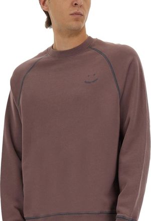 Paul Smith Embroidered Organic Cotton Sweatshirt - Purple