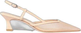 Stuart Weitzman Vinnie Pump Slingback - Femme - Chaussures - Beige - Taille: 39 1/2 EU