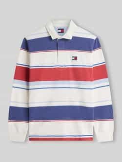 Tommy Jeans Regular Fit Rugbyshirt aus reiner Baumwolle