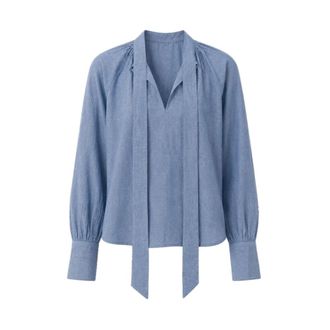 Vanessa Bruno Haldima Bluse - - Blouses & Shirts - Damen - Blau - M/L