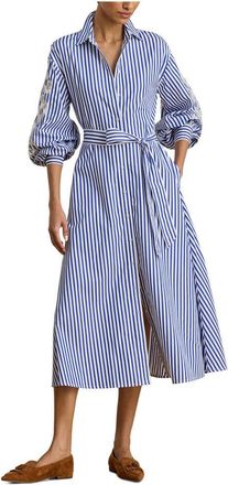 Lauren Ralph Lauren Damen Blusenkleid mit Lochstickerei