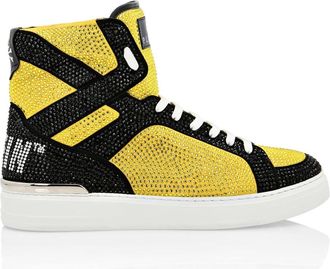 Philipp Plein Homme, Chaussures, Jaune, Taille: 43 EU Money Beast Hi-Top