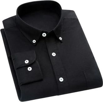 Generic Chemise &agrave; manches longues pour homme, coupe classique, poche simple, coupe ajust&eacute;e, haut d&eacute;contract&eacute;, tissu Oxford doux et solide pour le bureau, C282