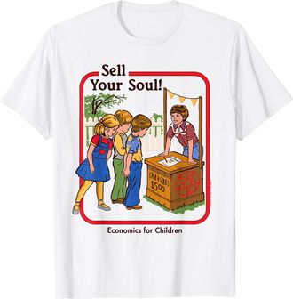 Steven Rhodes Sell Your Soul Sarcastic Retro Vintage Funny Adult Humor T-Shirt