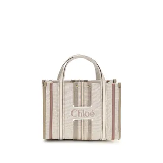 Chlo&eacute; Woody Tote Bag - Beige