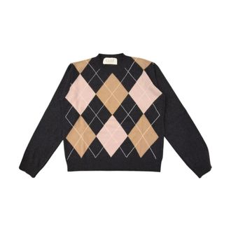 Kaos Kaos - Pull Argyle - Homme - Pulls - Multicolore - Taille: M