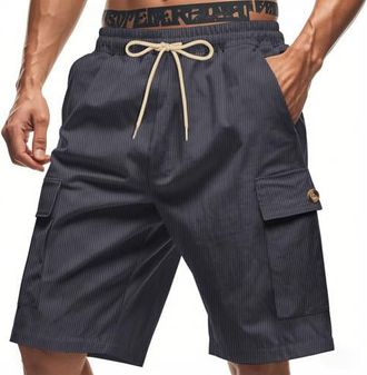 Generic Short chino pour homme - Short de sport - Taille courte - Pantalon chino d&eacute;t&eacute; pour homme - Coupe droite - Pantalon de surv&ecirc;tement avec poches - Pantal