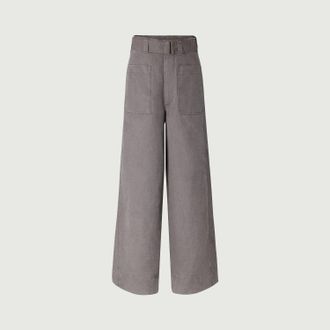 SOEUR PANTALON VAGABOND GRIS PARME