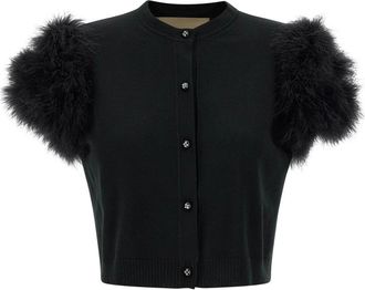 Valentino Garavani Damen, Strickwaren, Schwarzk, LGr&ouml;&szlig;e