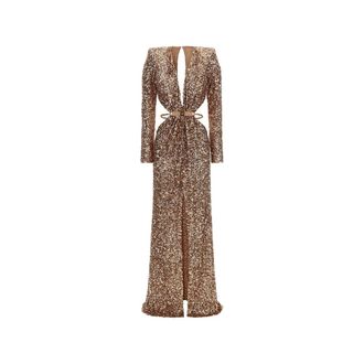 Elisabetta Franchi Damen, Kleider, Braun, 2XSGr&ouml;&szlig;e