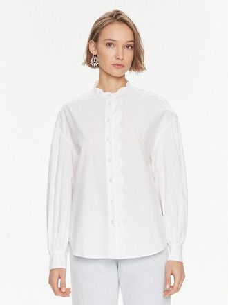 Twin-Set Hemd 241TP2080 Wei&szlig; Relaxed Fit