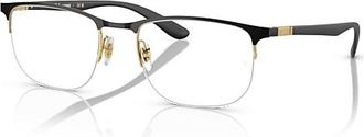 Ray-Ban Rb6513 Optics Sand Grau Fassung Klar Glas Polarisiert 55-20