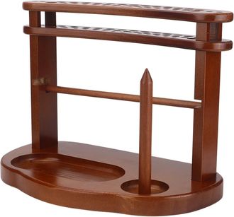 Generic 1 St&uuml;ck tragbare Garnhalter for DIY-H&auml;kelwerkzeug-Zubeh&ouml;r - handgefertigter rotierender Kugelwickler mit Aufbewahrungsregal