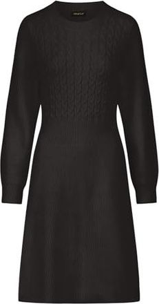 Apart Fashion Strickkleid Robe de Cocktail, Noir, 48 Femmes