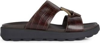 Geox Homme U Spherica Ec6 D Sandales Claquettes, Marron foncé, 46 EU