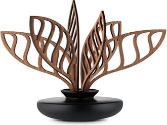 Alessi MW64 5S B Shhh Duft- Blattdiffusor,Porzellan,Mahagoni