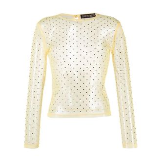 Siedres Gelber Desta Stilvolles Modeaccessoire - - Tops - Damen - Gelb - M