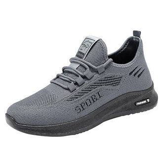 Generic Baskets l&eacute;g&egrave;res pour homme - Chaussures de sport &agrave; lacets - En maille - Respirantes - Soutien de la vo&ucirc;te plantaire - Chaussures orthop&eacute;diques &agrave; fond 