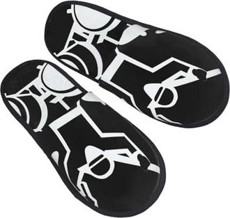 Generic Pantoufles Batteur Anti Odeur Chaussons Maison Légers Pantoufles En Coton Pour Unisex Hiver Voyage L