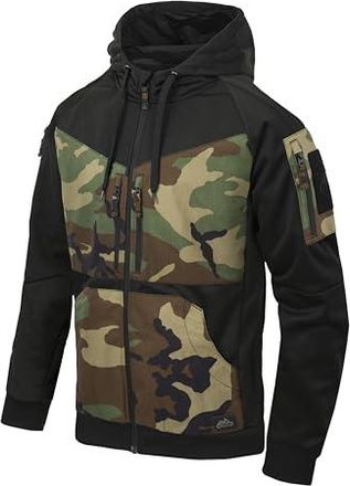 Helikon-Tex Homme Rogue Hoodie Full Zip Noir/US Woodland Taille M