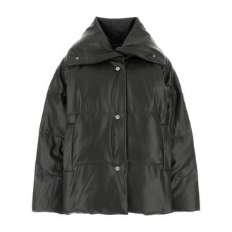 Nanushka Kohle Synthetik Leder Daunenjacke - - Jackets - Damen - Grau - S