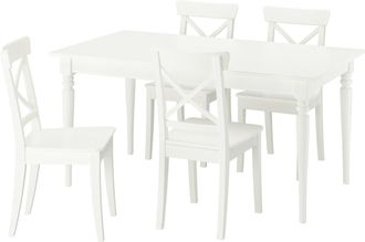 IKEA ROSENTORP / ROSENTORP Tisch und 4 Stühle