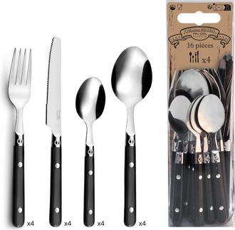 Amefa Pradel Essentiel Saxo Triangelrohr, Schwarz, 16 St&uuml;ck