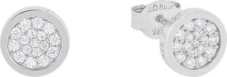 s.Oliver s. Oliver Ohrringe für Damen, Zirkonia / 925 Sterling Silber, Rhodiniert