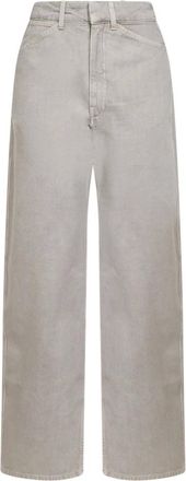 Christophe Lemaire Femme, Jeans, Gris, Taille: 36 FR Jeans &Eacute;vas&eacute;s Taille Haute Courb&eacute;s