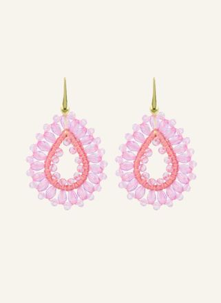 Lott. Gioielli Lott.Gioielli Ohrh&auml;nger Robin Drop Crystal Small Bubble Pink By Glambou gold