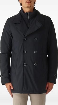 Herno caban matelassé à boutonnière croisée - Bleu