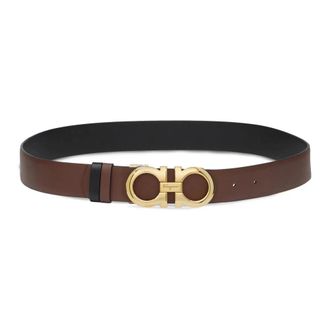 Ferragamo Femme, Accessoires, Brun, Taille: 85 CM Cintura H35 Belt