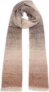 Queen Helena SC203 Écharpe dhiver chaude longue avec franges pour femme, SC203-2 Marron, taille unique