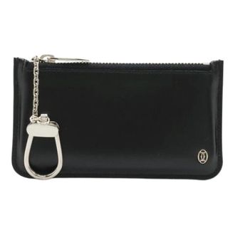 Cartier Pre-owned Pasha Leder M&uuml;nzetui Schwarz - - Pre-owned - Damen - Schwarzk - ONE SIZE