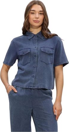 Silvian Heach Damen, Blusen & Hemden, Blau, 3XSGr&ouml;&szlig;e