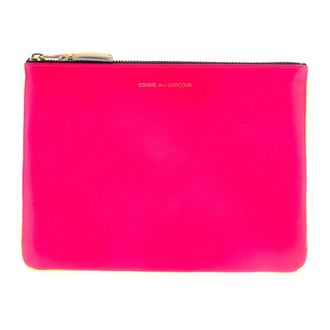 Comme Des Gar&ccedil;ons Super Fluo Leder Geldb&ouml;rse - - Accessories - Damen - Rosa - ONE SIZE