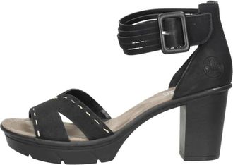 Rieker Femme, Chaussures, Noir, Taille: 41 EU Sandales &agrave; Talons Hauts