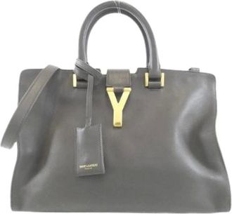 Saint Laurent Pre-owned Sac &agrave; main Y Ligne Mini en cuir - Femme - Pre-owned - Gris - Taille: ONE Size