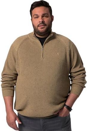 Men Plus Hommes Grandes Tailles L-8XL Pull Camionneur Men+, col avec Fermeture zippée - Jusquau 8 XL grès 8XL 832281330-8XL
