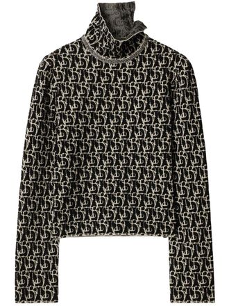 Burberry pull B Charm en maille intarsia - Tons neutres