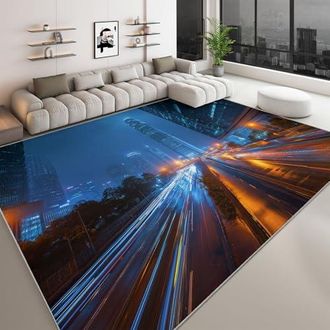 Generic Tapis Imprim&eacute; Antid&eacute;rapant 120 x 170 cm, Tapis Surr&eacute;aliste Moderne Urbain Architectural pour Adolescent Gar&ccedil;on Fille Adulte - Paillasson pour Salon Ch