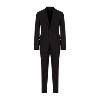 Emporio Armani Stretch Wolljacke - - Suits - Herren - Schwarzk - 4XL