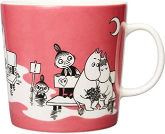 Arabia Moomin Tasse, auch hochwertigem Porzellan, in der Farbe Rose, Maße: 12x9,4x9 cm, Fassungsvermögen: 0,4 L, 1064305