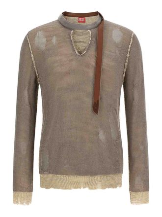 Diesel Pull Col Rond - Gris