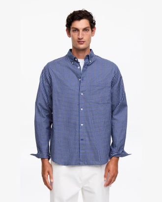 Arket Lockeres Pinpoint-Hemd -Blau