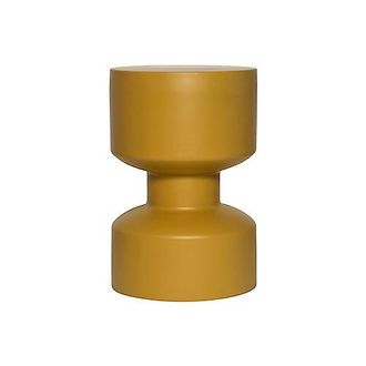 Sweeek Alices Home - Table dappoint. Bout de canap&eacute;. Table de Chevet en m&eacute;tal. Moutarde. Aya. &Oslash;30 x H 47cm