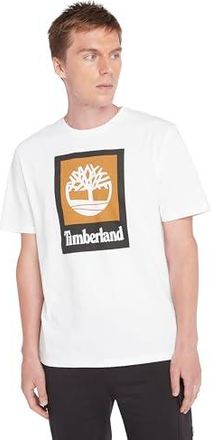 Timberland T-Shirt à Manches Courtes 2 Tier3, Blanc, XL, Blanc., S